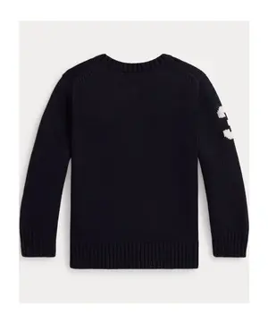 Ralph Lauren Crew Neck Knitwear With Bear Pattern