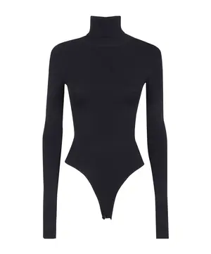 ENTIRE STUDIOS Ribbed Turtleneck Long-sleeve Bodysuit