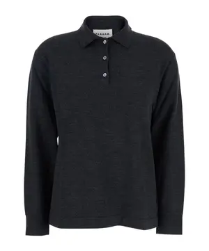 P.a.r.o.s.h Polo Neck Knit With Button Fastening