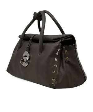 ZANELLATO Logo Shoulder Bag - Black