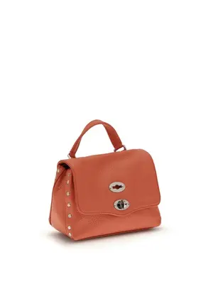 ZANELLATO Postina Twist-lock Baby Top Handle Bag With Studs - Red