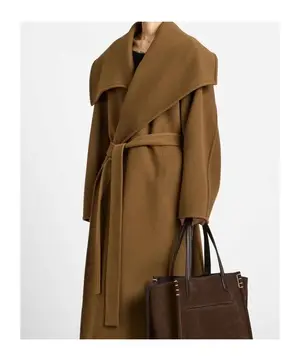 J.W.ANDERSON Long Wrap Coat - Cumin