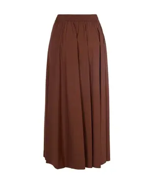 Herno Drawstring Waistband Midi Skirt - Red