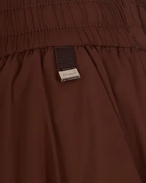 Herno Drawstring Waistband Midi Skirt - Red