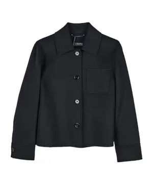 Max Mara Collared Long-sleeved Casual Jacket - Black