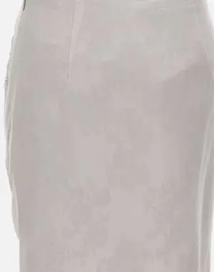 JACQUES WEI Embroidered Midi Skirt