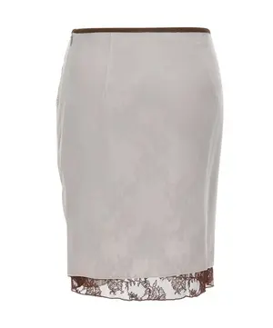JACQUES WEI Embroidered Midi Skirt