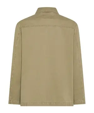 Seventy Buttoned Patch-pocket Overshirt - Fango