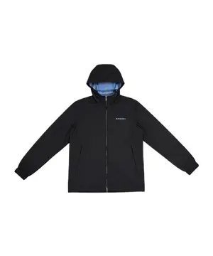 Burberry Reversible Plaid Print Hooded Jacket - Black