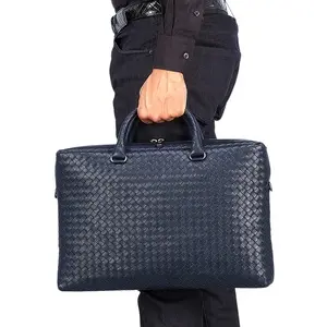 Bottega Veneta Intrecciato Leather Briefcase