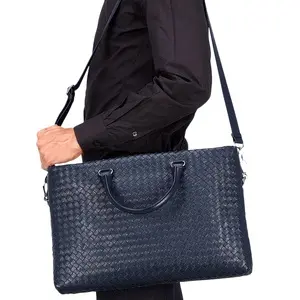 Bottega Veneta Intrecciato Leather Briefcase