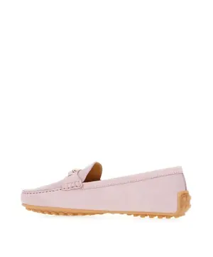 TOD'S Suede Loafers With Logo Detail