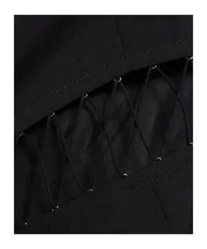 DION LEE Single-breasted Cutout Suit Jacket - Black