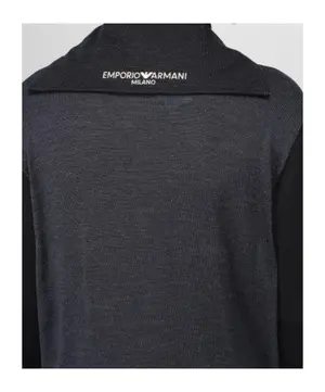Emporio Armani Half-zip Wool Sweatshirt
