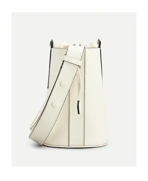 ROGER VIVIER Rv Medium Bucket Bag - Cream
