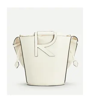 ROGER VIVIER Rv Medium Bucket Bag - Cream