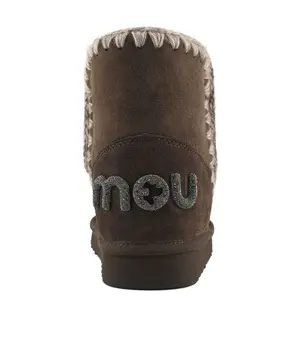 Mou Crochet-trim Ankle Boots