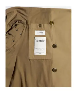 LEMAIRE Cropped Double Breasted Trench Coat
