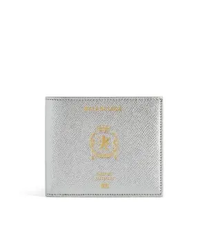 Balenciaga Passport Bi-fold Square Wallet - Silver
