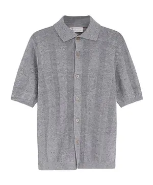 Brunello Cucinelli Short-sleeved Knitted Shirt