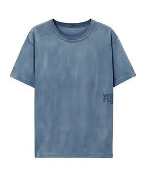 Alexander Wang Logo Embroidered T-shirt - Blue