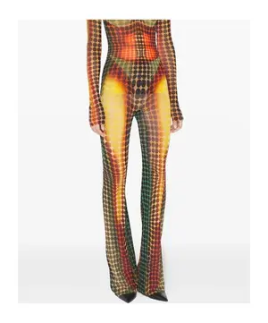 JEAN PAUL GAULTIER Printed Flared Trousers
