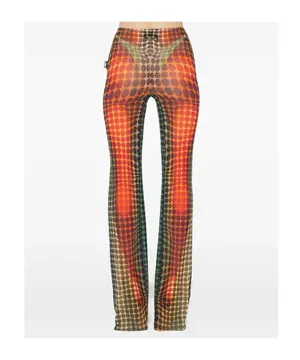 JEAN PAUL GAULTIER Printed Flared Trousers