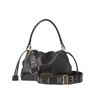 Fendi Denim-effect Ff Jacquard Shoulder Strap