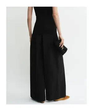 TOTEME Drawstring Patch-pocket Trousers - Black
