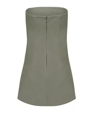 ST. AGNI Sleeveless Column Tunic Top With Back Zipper