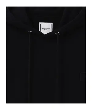 WOOYOUNGMI Floral Print Hoodie - Black