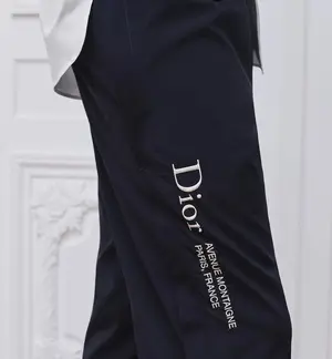 Dior Track Pants With Montaigne Embroidery