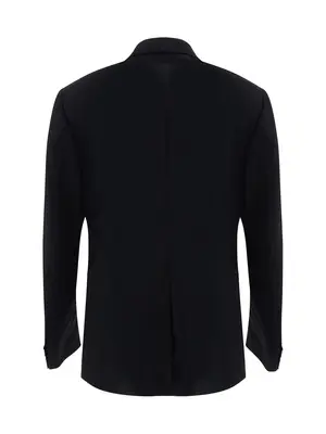Versace Single-breasted Tailored Blazer - Black