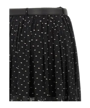 SELF-PORTRAIT Chiffon Lace Maxi Skirt