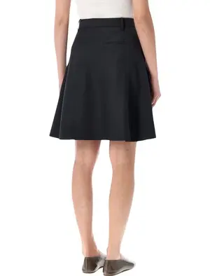 LOW CLASSIC A-line Midi Skirt - Black