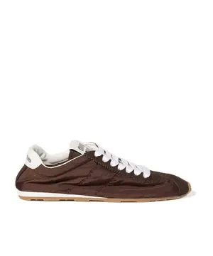 Miu Miu Round Toe Lace-up Sneakers - Multicolor