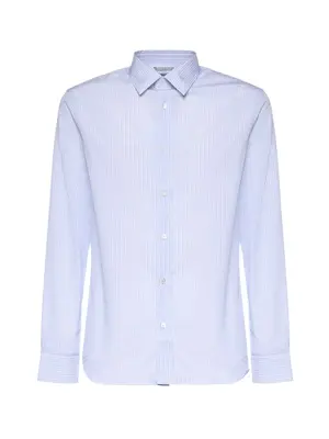 Dior Slim Striped Shirt - Blue