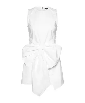 ROTATE BY BIRGER CHRISTENSEN Sleeveless Bow Detail Mini Dress
