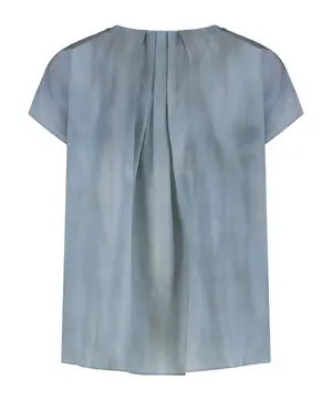 Vince Pleated Gradient Silk Top
