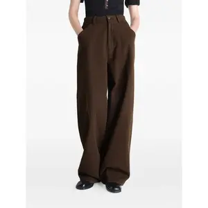LEMAIRE Wide-leg Cotton Twill Trousers