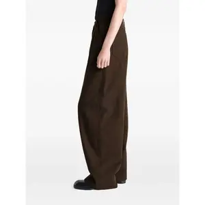LEMAIRE Wide-leg Cotton Twill Trousers