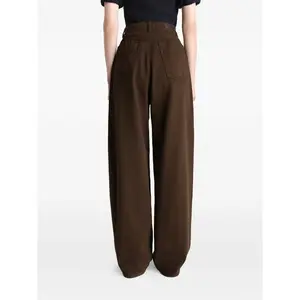 LEMAIRE Wide-leg Cotton Twill Trousers