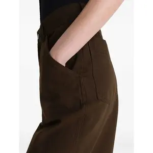 LEMAIRE Wide-leg Cotton Twill Trousers