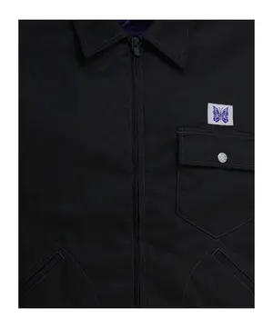 Needles Zipped Logo Patch Jacket - Black
