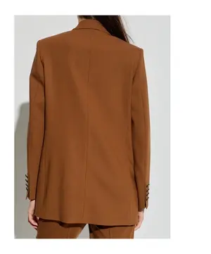 Etro Double-breasted Blazer With Notched Lapel - Brown