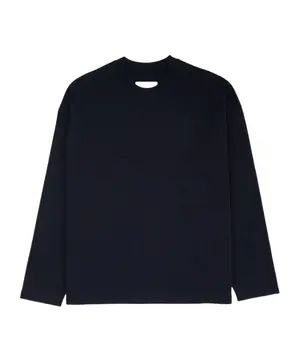 JIL SANDER Crew Neck Long-sleeved T-shirt - Black