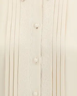 Valentino Garavani Cady Couture Pleated Shirt