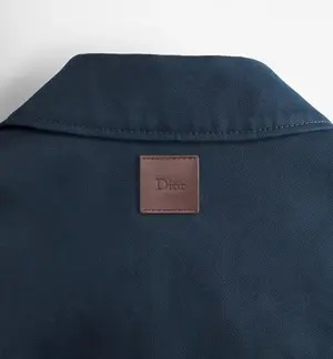 Dior Logo Embroidered Work Jacket - Dark Blue