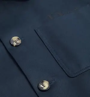 Dior Logo Embroidered Work Jacket - Dark Blue