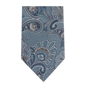 Etro Paisley Jacquard Neck Tie - Sky-blue